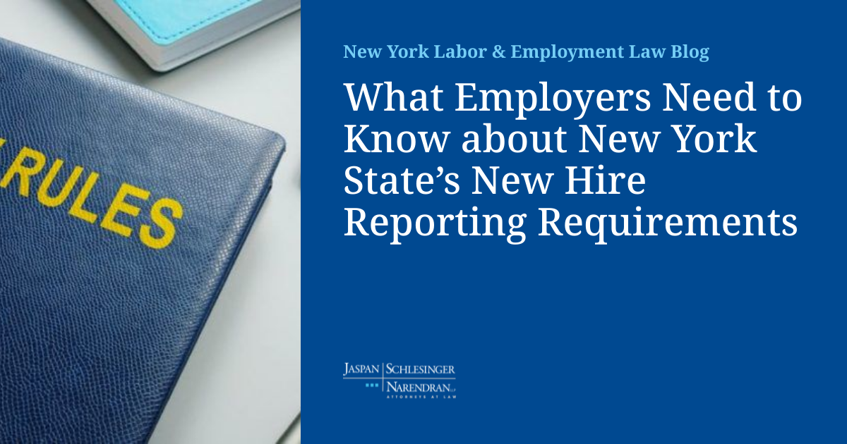 What Employers Need to Know about New York State’s New Hire Reporting ...