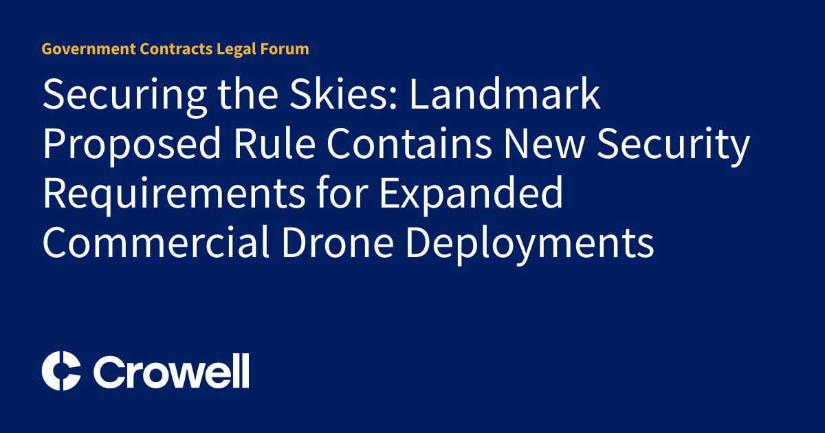 Securing the Skies: Landmark Proposed Rule Contains New Security ...