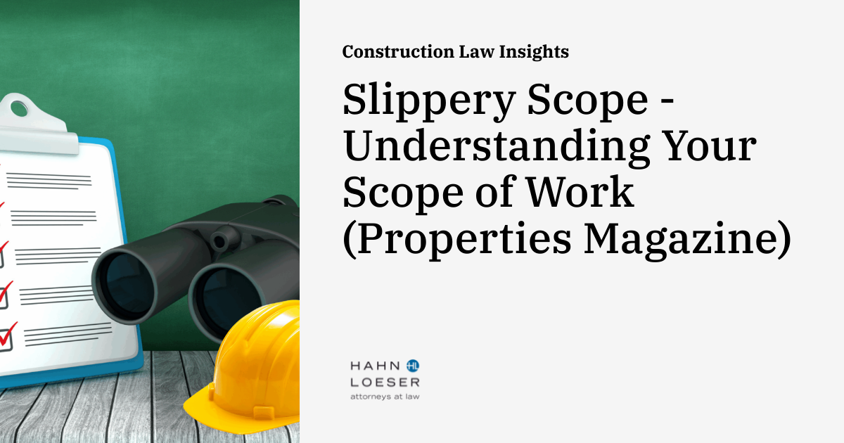 Slippery Scope - Understanding Your Scope of Work (Properties Magazine ...