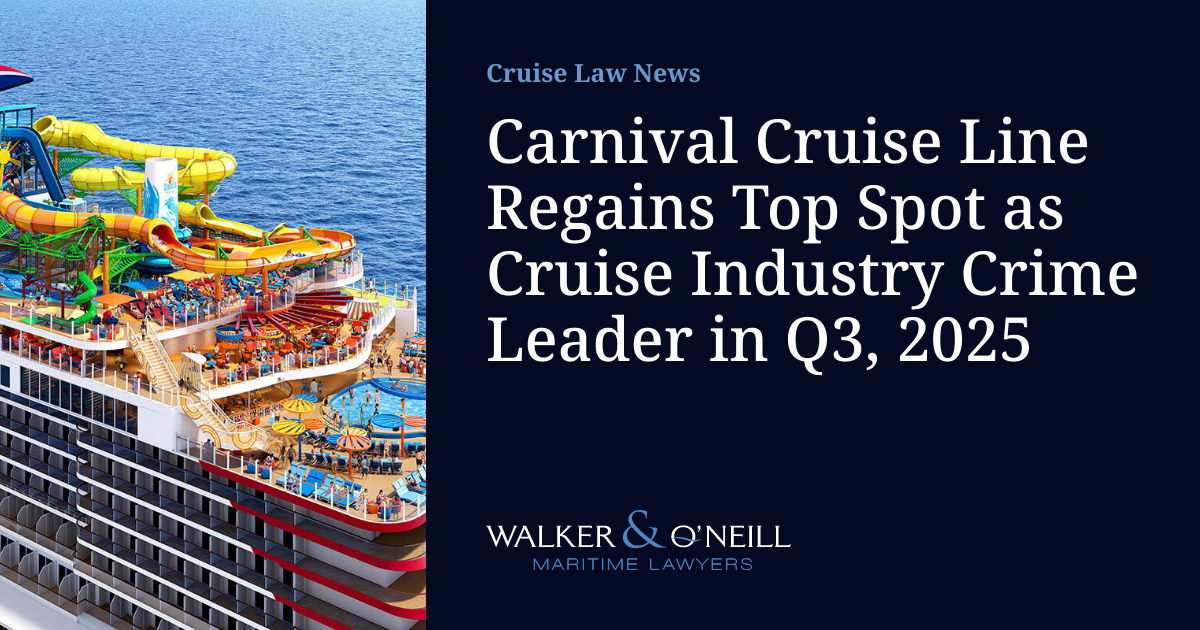 Carnival Cruise Line Regains Top Spot as Cruise Industry Crime Leader ...