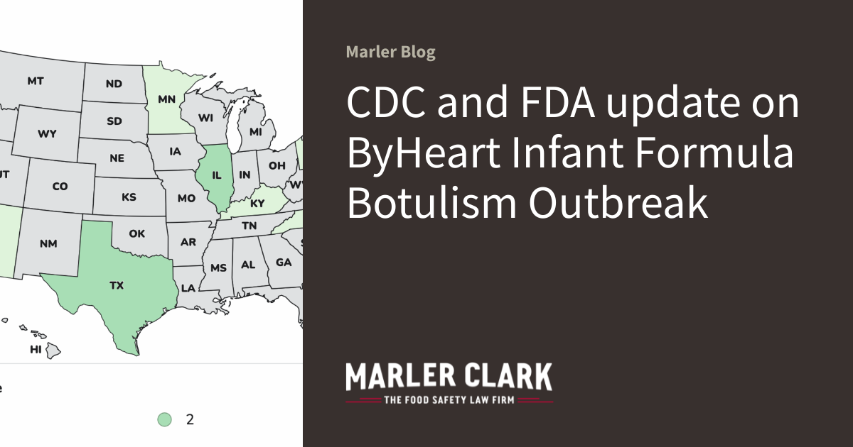 CDC and FDA update on ByHeart Infant Formula Botulism Outbreak | Marler ...