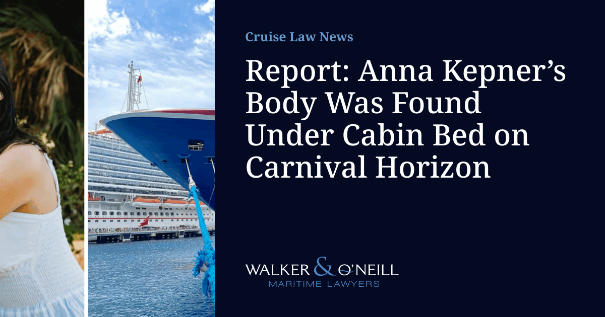 Report: Anna Kepner’s Body Was Found Under Cabin Bed on Carnival ...