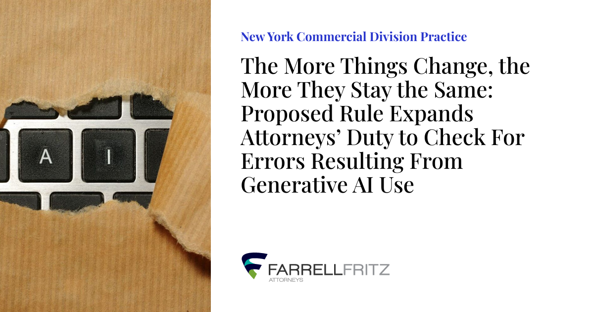 The More Things Change, the More They Stay the Same: Proposed Rule ...