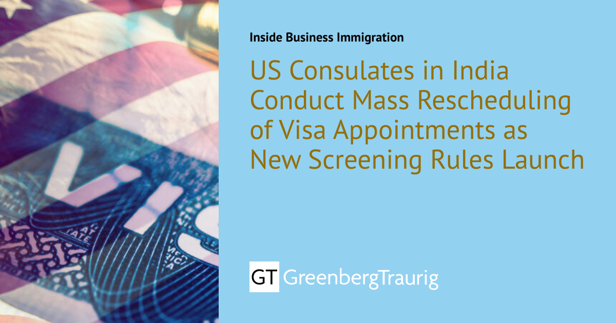 US Consulates in India Conduct Mass Rescheduling of Visa Appointments ...