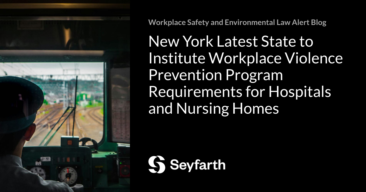 New York Latest State to Institute Workplace Violence Prevention ...