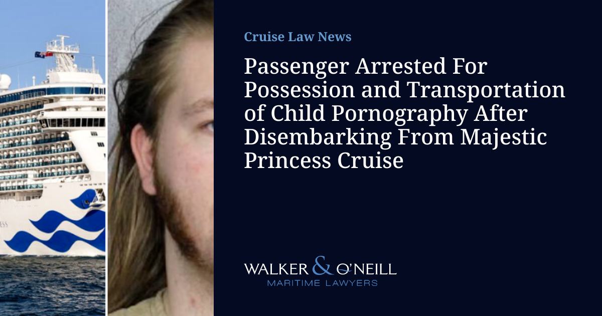 Passenger Arrested For Possession and Transportation of Child ...