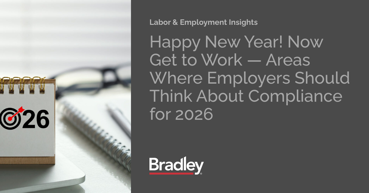 Happy New Year! Now Get to Work — Areas Where Employers Should Think ...