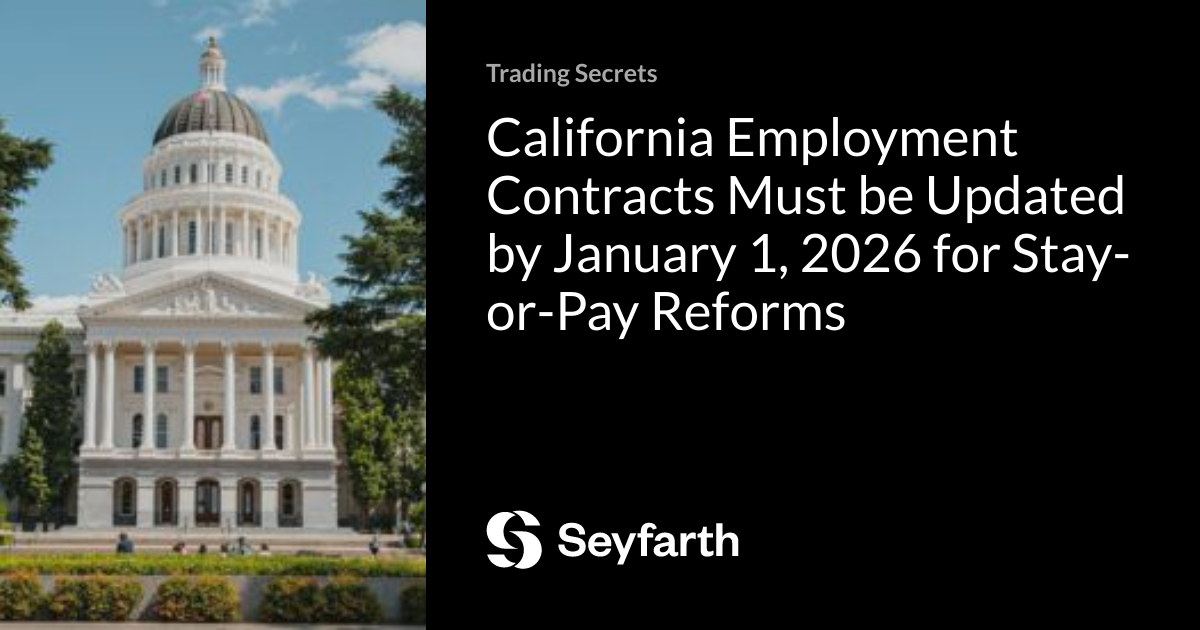 California Employment Contracts Must be Updated by January 1, 2026 for ...