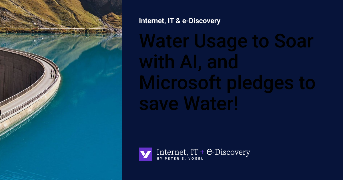 Water Usage to Soar with AI, and Microsoft pledges to save Water ...