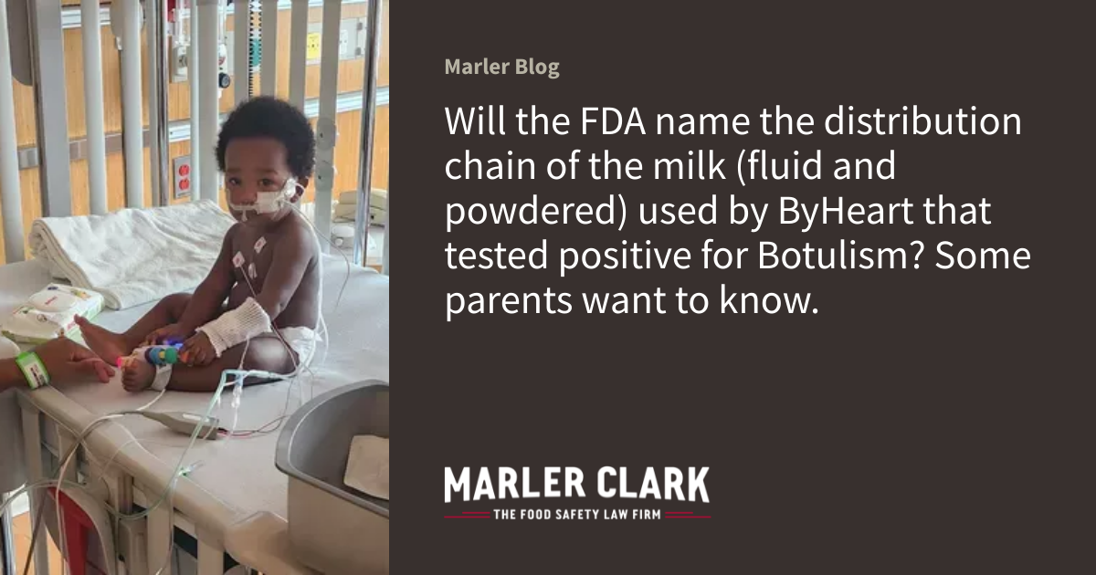Will the FDA name the distribution chain of the milk (fluid and ...