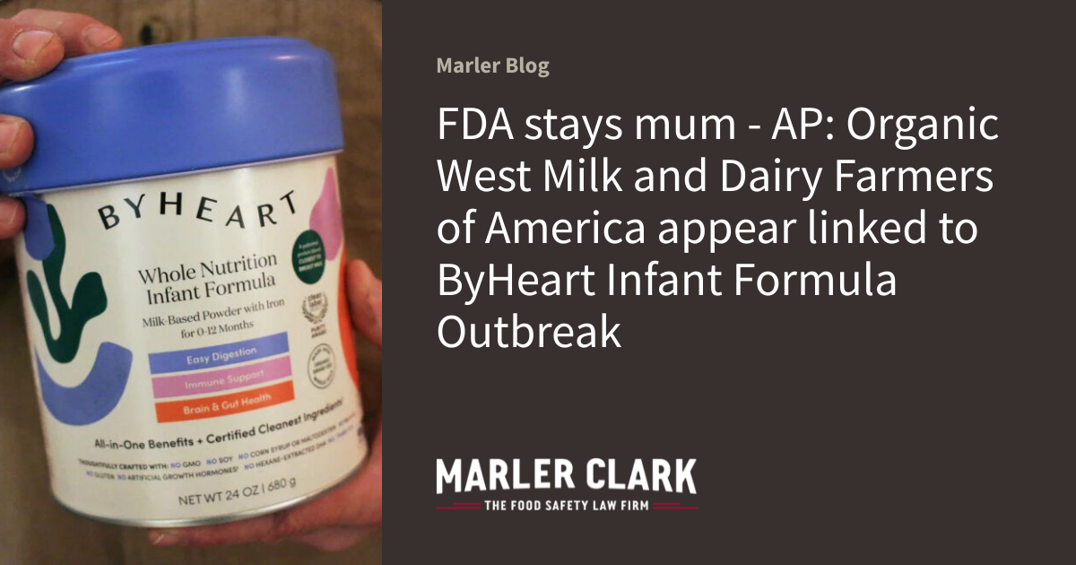 FDA stays mum - AP: Organic West Milk and Dairy Farmers of America ...