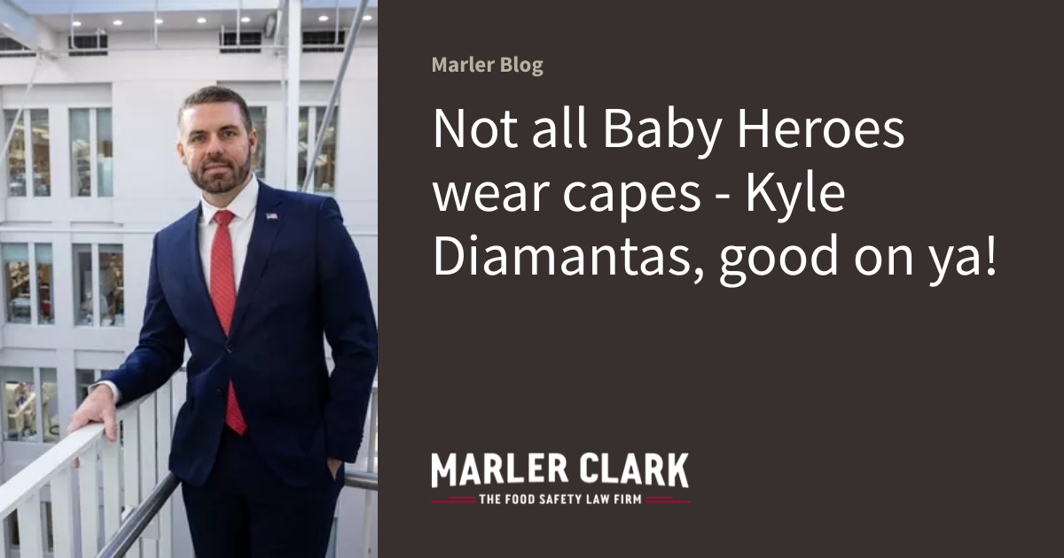 Not all Baby Heroes wear capes - Kyle Diamantas, good on ya! | Marler Blog