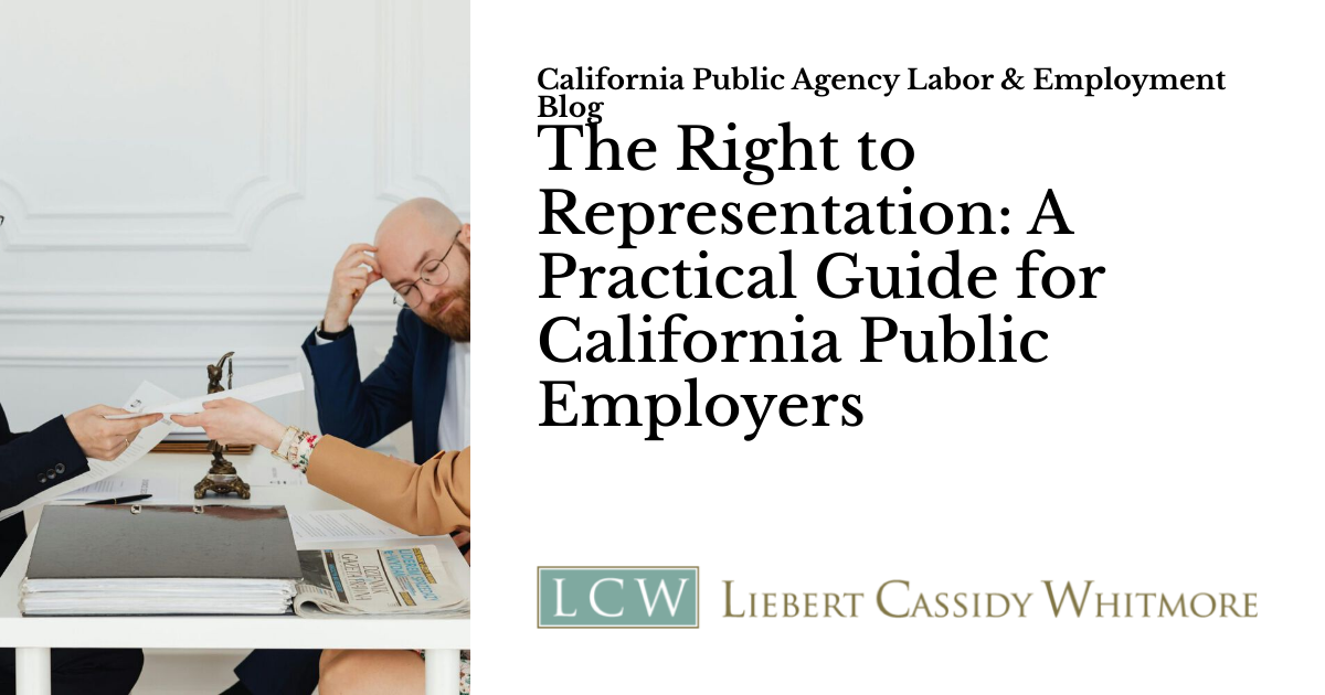 The Right to Representation: A Practical Guide for California Public ...