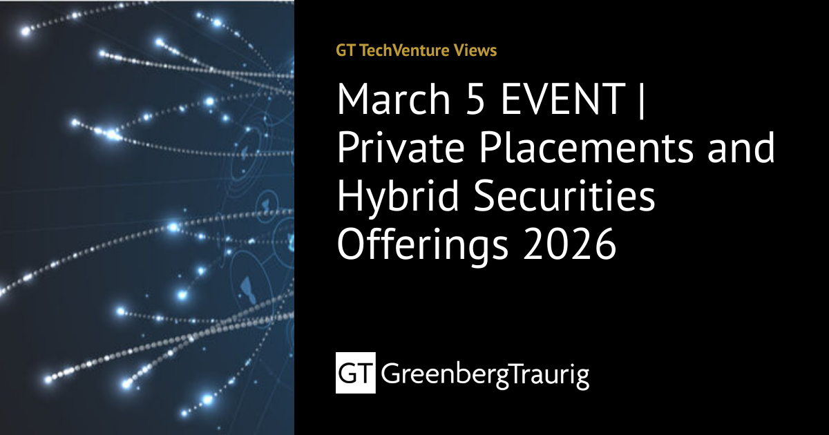 March 5 EVENT | Private Placements and Hybrid Securities Offerings 2026 ...