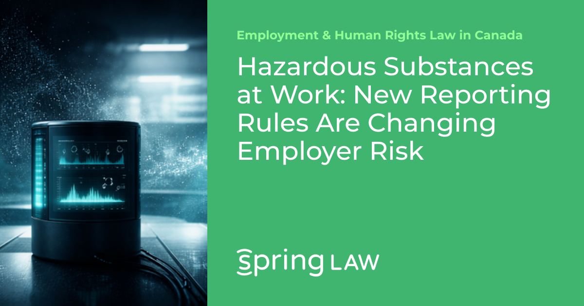 Hazardous Substances at Work: New Reporting Rules Are Changing Employer ...