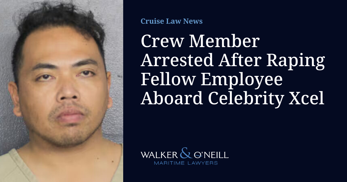 Crew Member Arrested After Raping Fellow Employee Aboard Celebrity Xcel ...