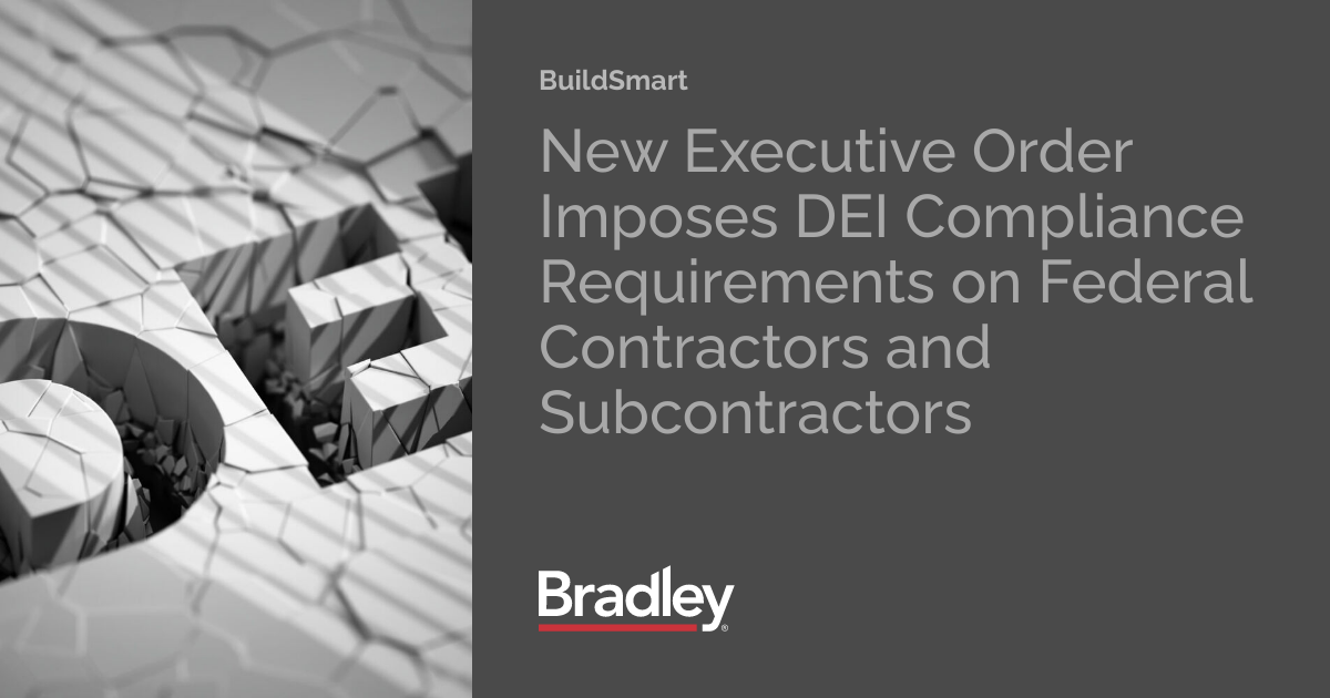 New Executive Order Imposes DEI Compliance Requirements on Federal ...