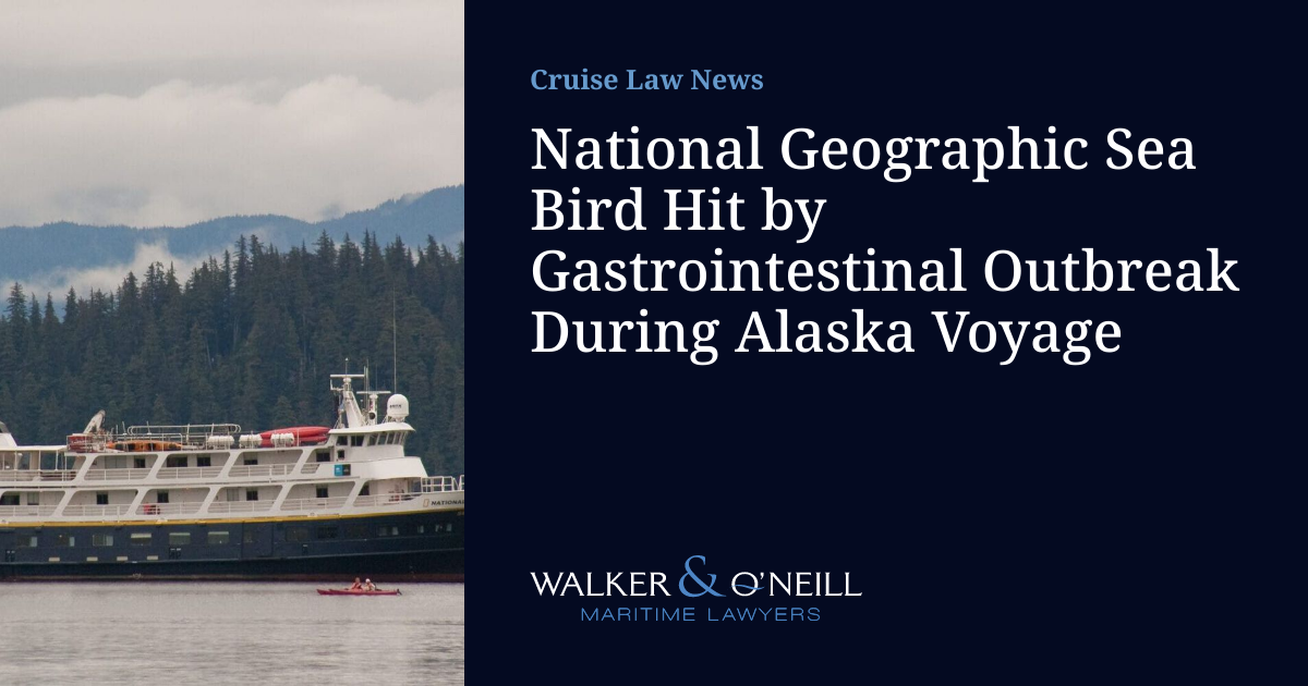 National Geographic Sea Bird Hit by Gastrointestinal Outbreak During ...