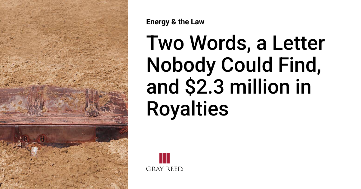Two Words, a Letter Nobody Could Find, and $2.3 million in Royalties ...