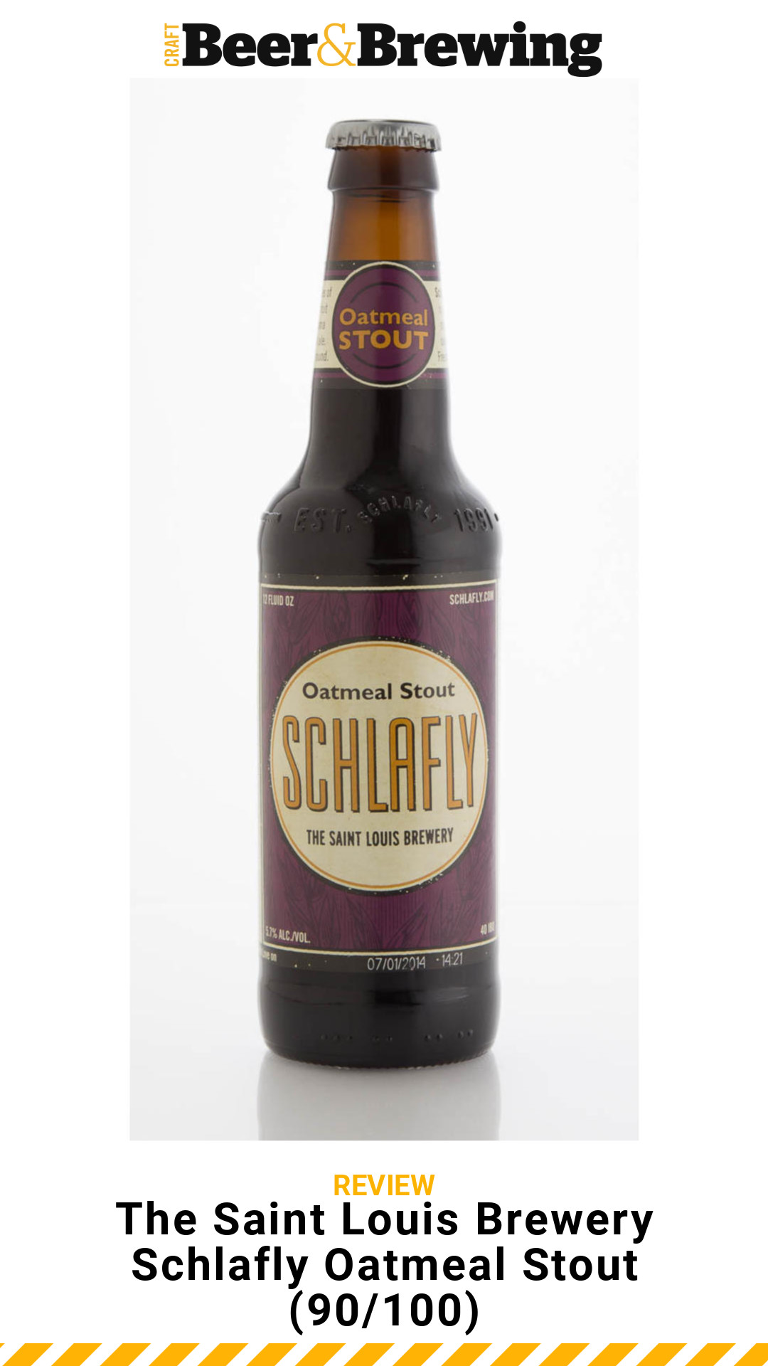 Review: The Saint Louis Brewery Schlafly Oatmeal Stout | Craft Beer ...