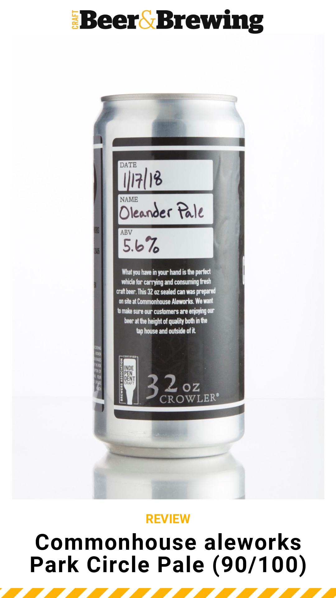 Review: Commonhouse aleworks Park Circle Pale | Craft Beer & Brewing