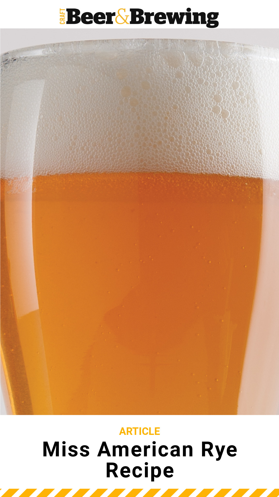 Miss American Rye Recipe | Craft Beer & Brewing