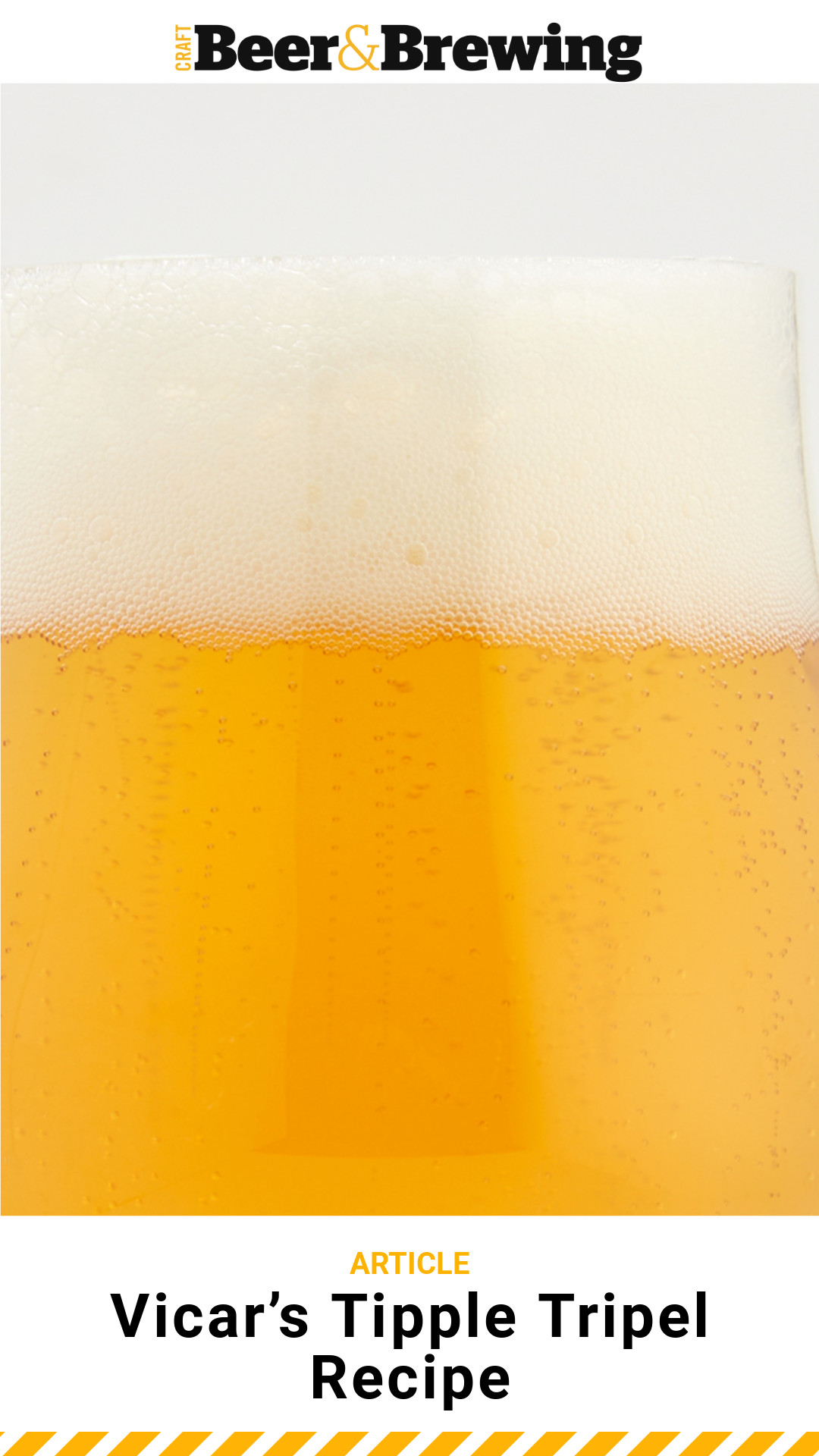 Vicar’s Tipple Tripel Recipe | Craft Beer & Brewing