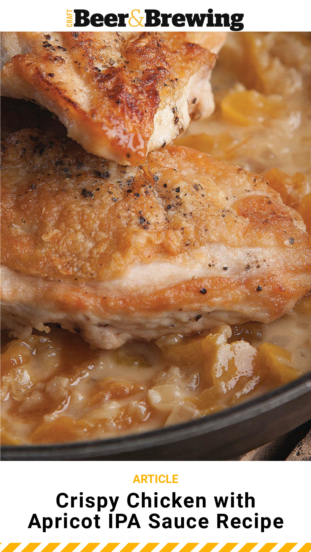 Crispy Chicken with Apricot IPA Sauce Recipe | Craft Beer & Brewing
