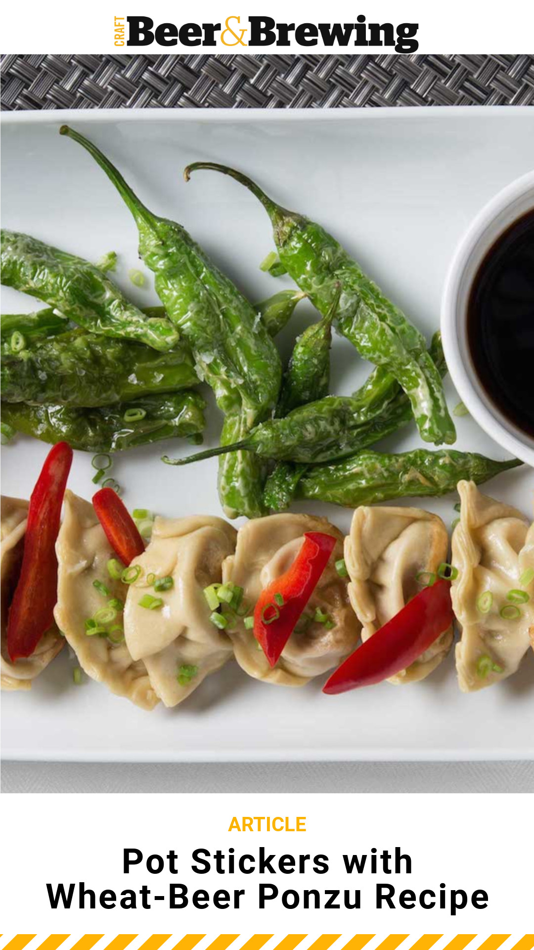 Pot Stickers with Wheat-Beer Ponzu Recipe | Craft Beer & Brewing