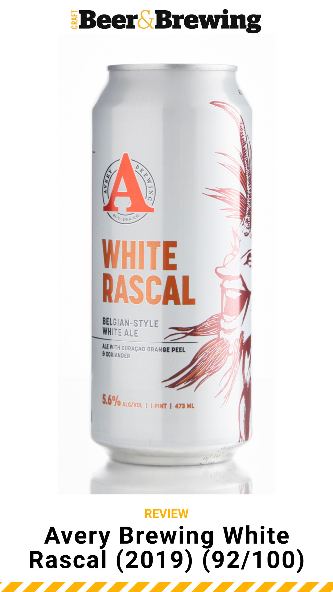 Review: Avery Brewing White Rascal (2019) | Craft Beer & Brewing