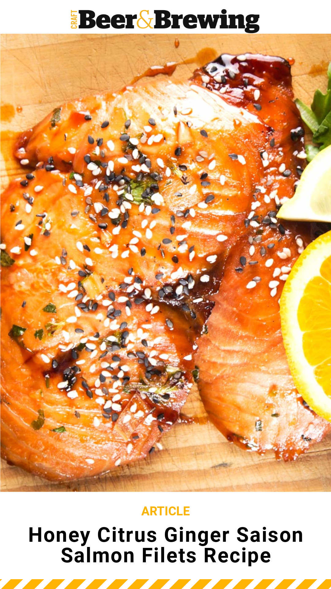 Honey Citrus Ginger Saison Salmon Filets Recipe | Craft Beer & Brewing