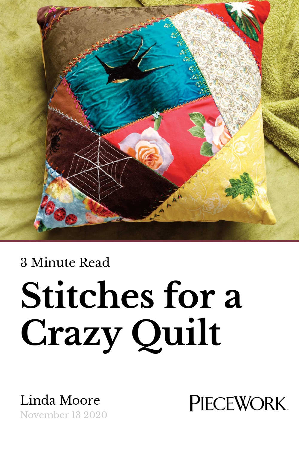 Stitches for a Crazy Quilt | PieceWork