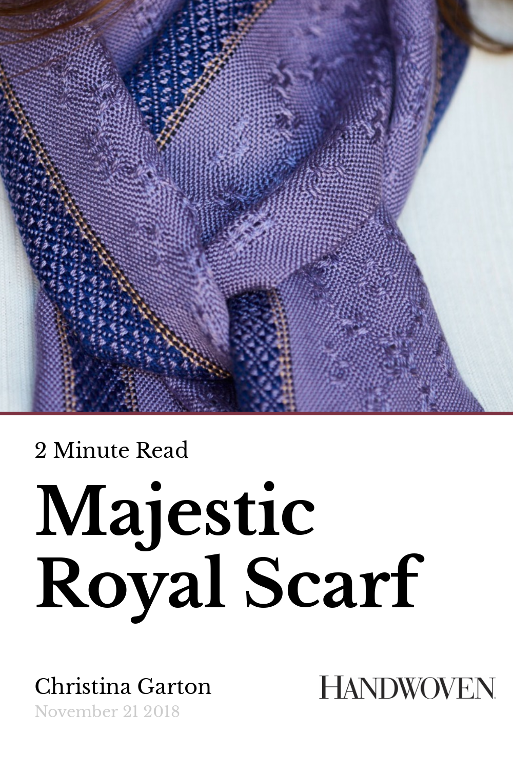 Majestic Royal Scarf | Handwoven