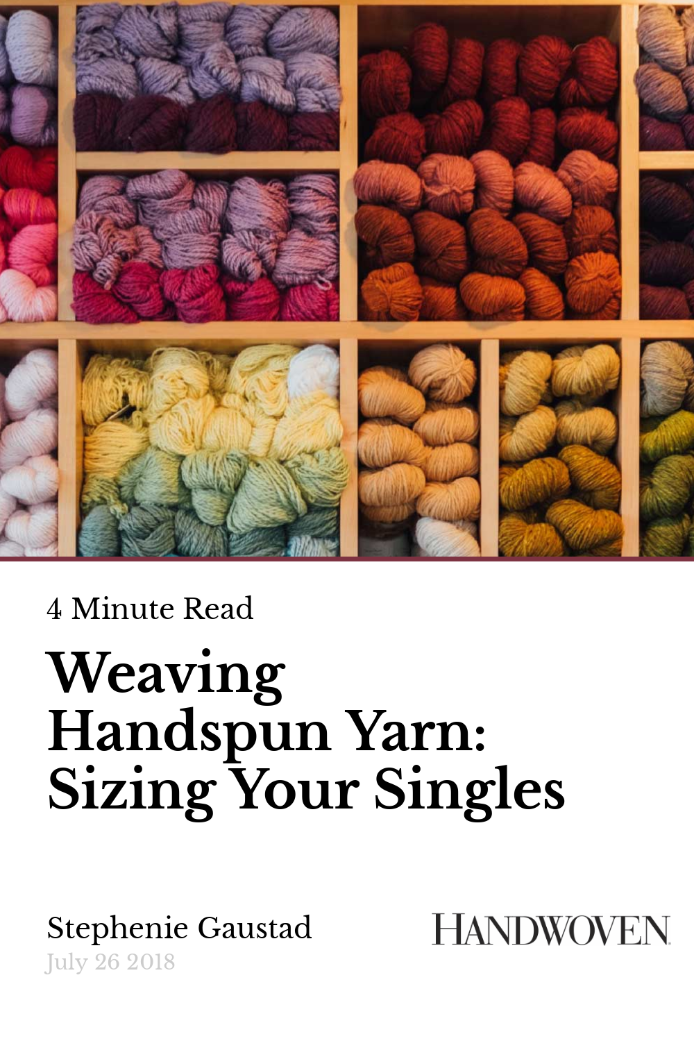 Weaving Handspun Yarn: Sizing Your Singles | Handwoven