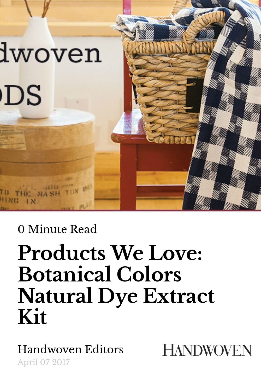 Products We Love: Botanical Colors Natural Dye Extract Kit | Handwoven