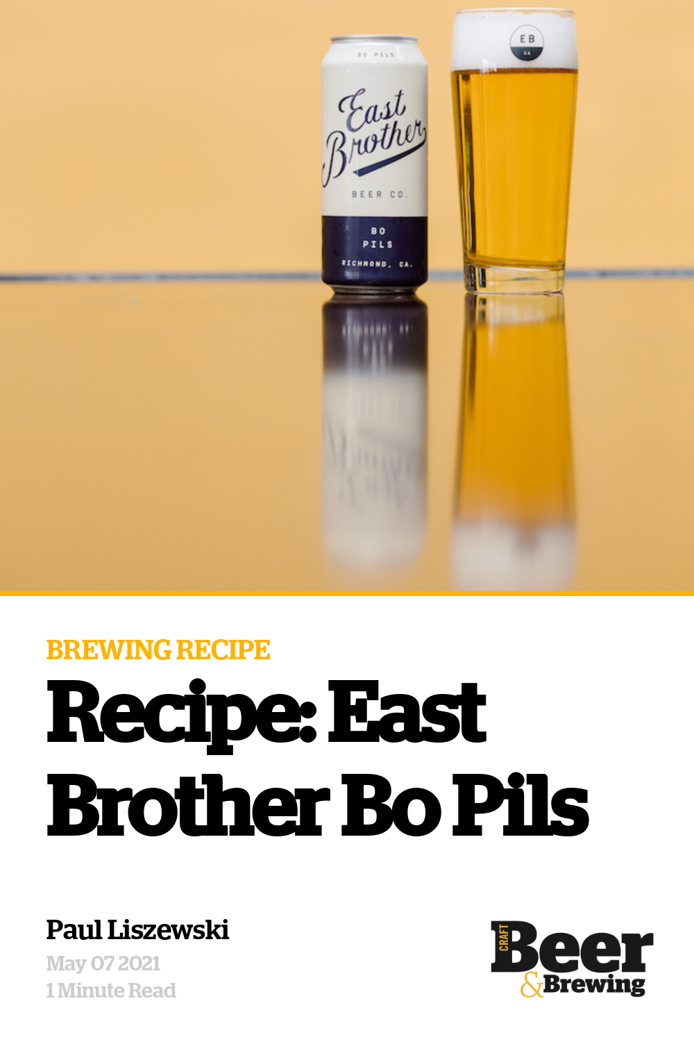 Recipe: East Brother Bo Pils | Craft Beer & Brewing