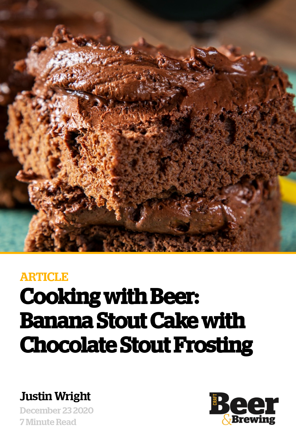 Cooking with Beer: Banana Stout Cake with Chocolate Stout Frosting ...