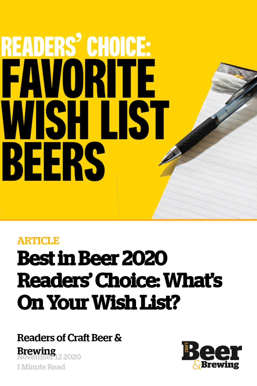 Best in Beer 2020 Readers’ Choice: What's On Your Wish List? | Craft ...