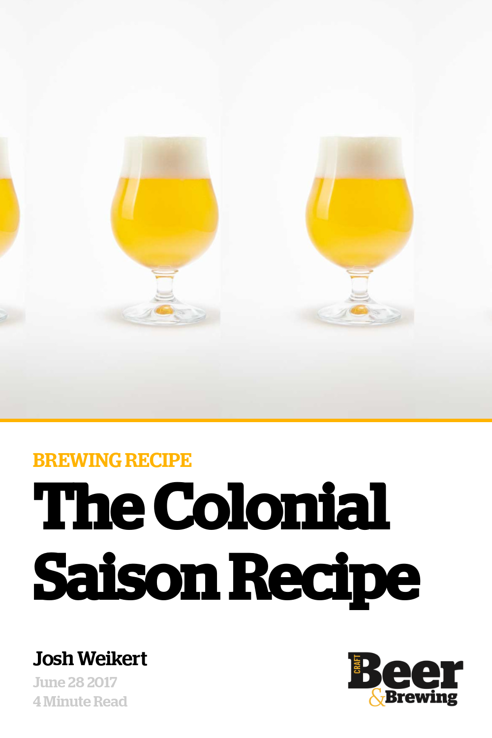 The Colonial Saison Recipe | Craft Beer & Brewing