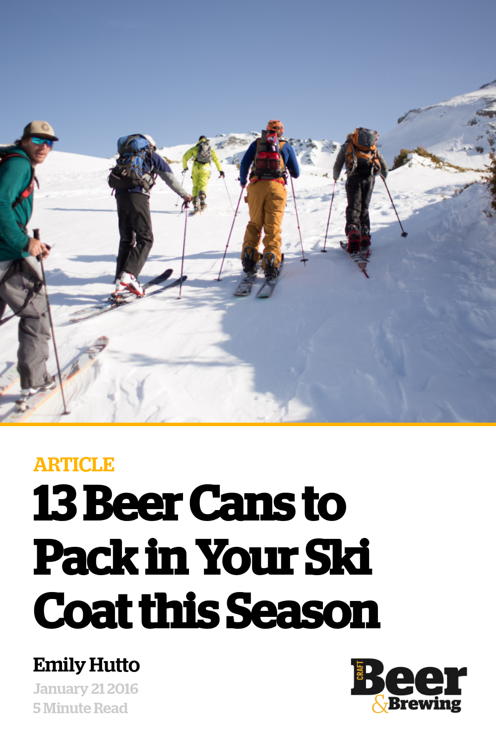 13 Beer Cans to Pack in Your Ski Coat this Season | Craft Beer & Brewing