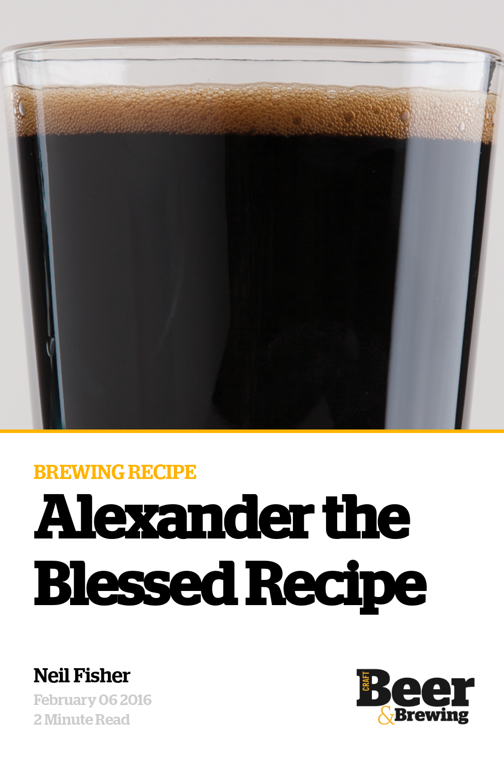 Alexander the Blessed Recipe | Craft Beer & Brewing