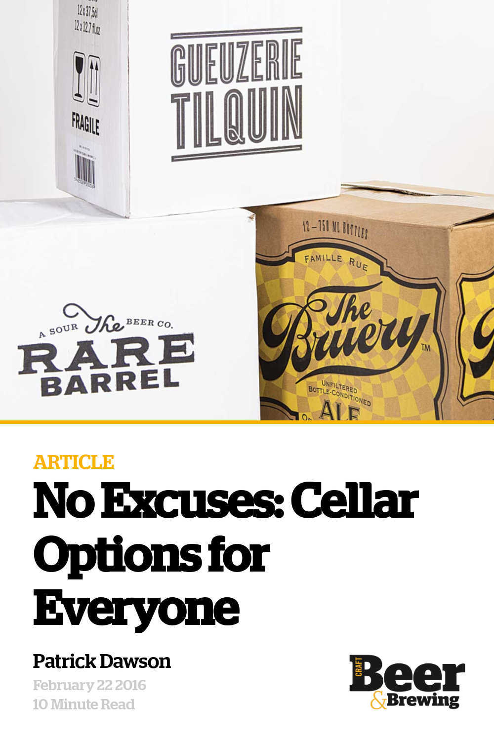 No Excuses: Cellar Options for Everyone | Craft Beer & Brewing