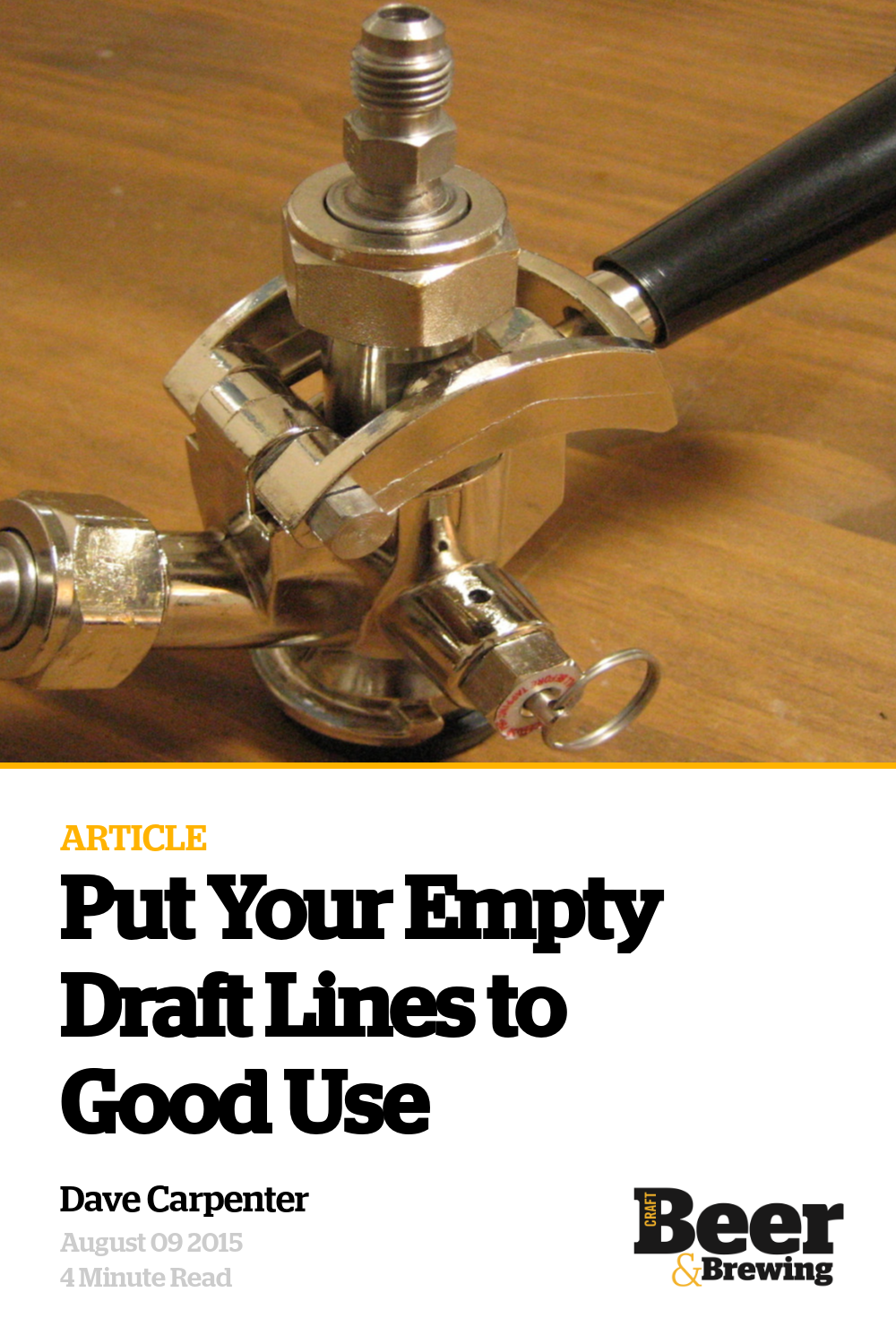 Put Your Empty Draft Lines to Good Use | Craft Beer & Brewing