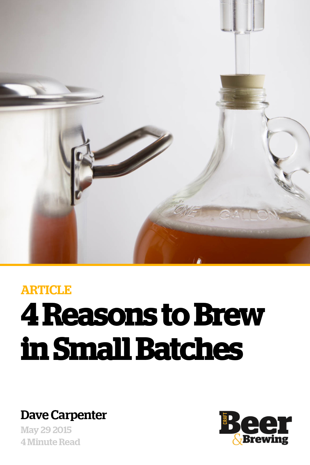 4 Reasons to Brew in Small Batches | Craft Beer & Brewing