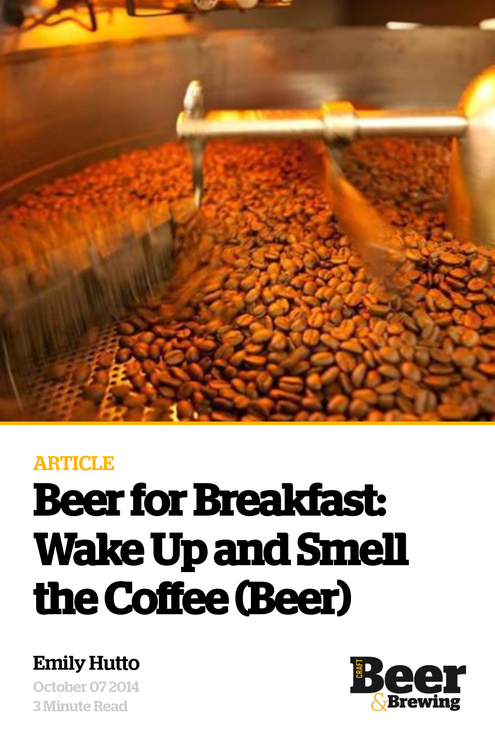 Beer for Breakfast: Wake Up and Smell the Coffee (Beer) | Craft Beer ...