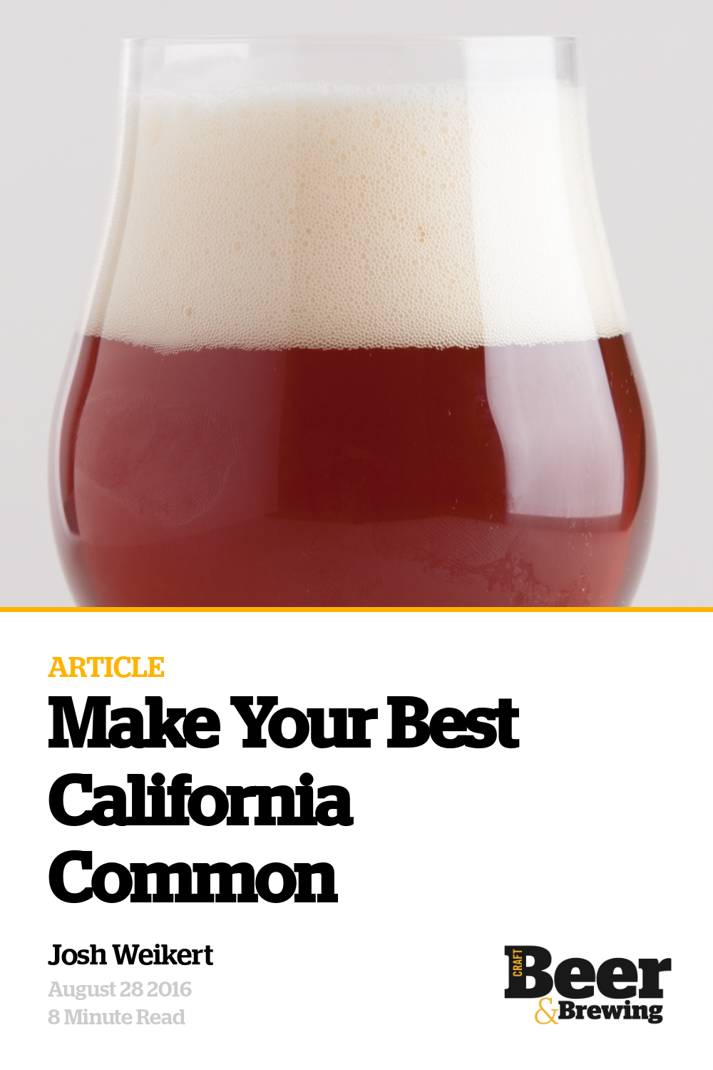 Make Your Best California Common | Craft Beer & Brewing