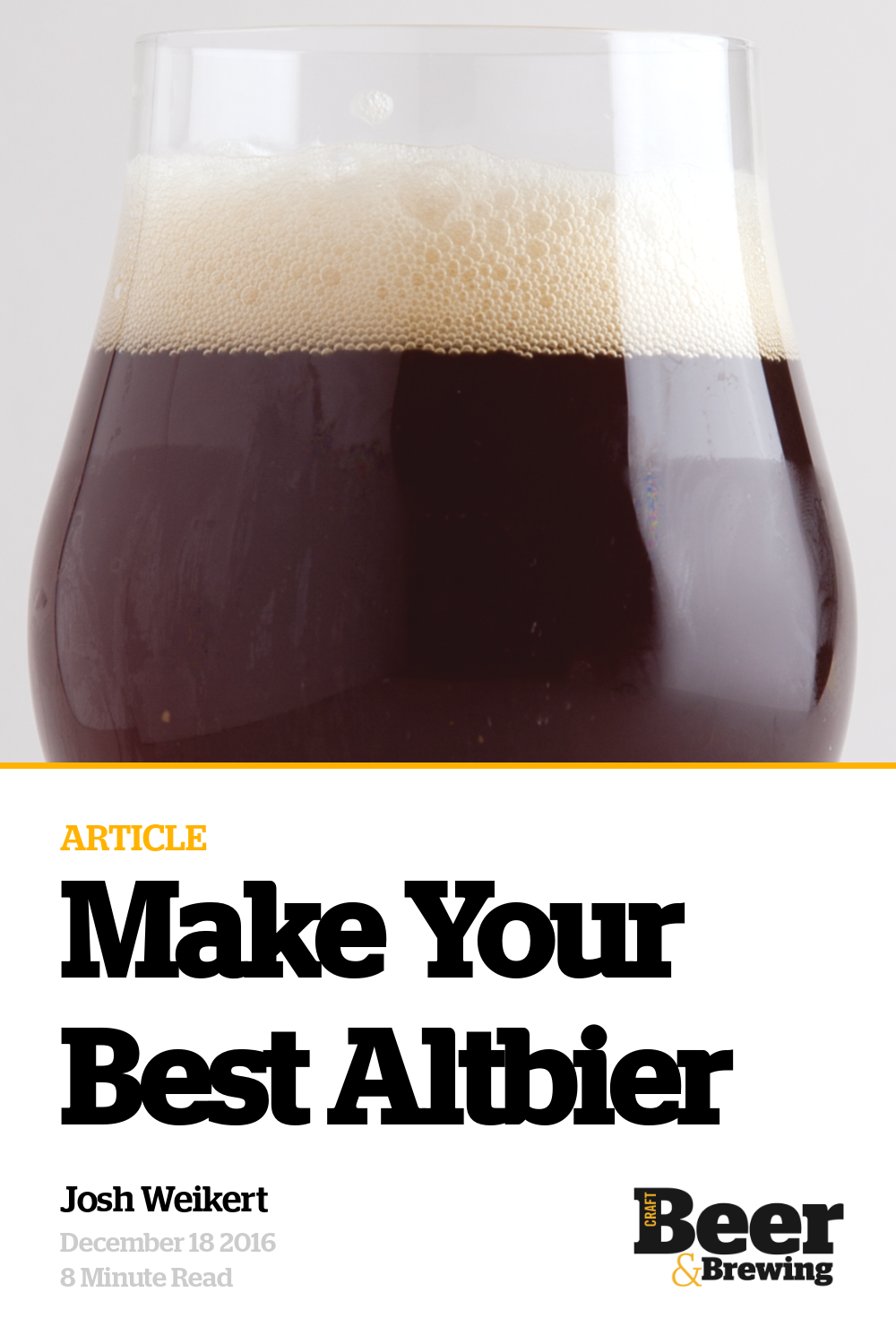 Make Your Best Altbier | Craft Beer & Brewing