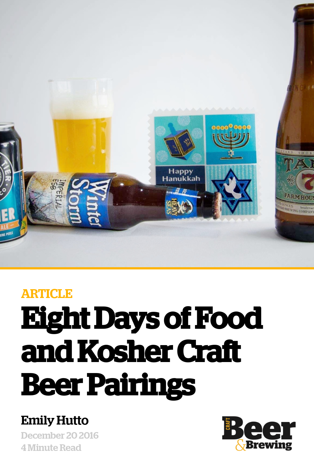 Eight Days of Food and Kosher Craft Beer Pairings | Craft Beer & Brewing