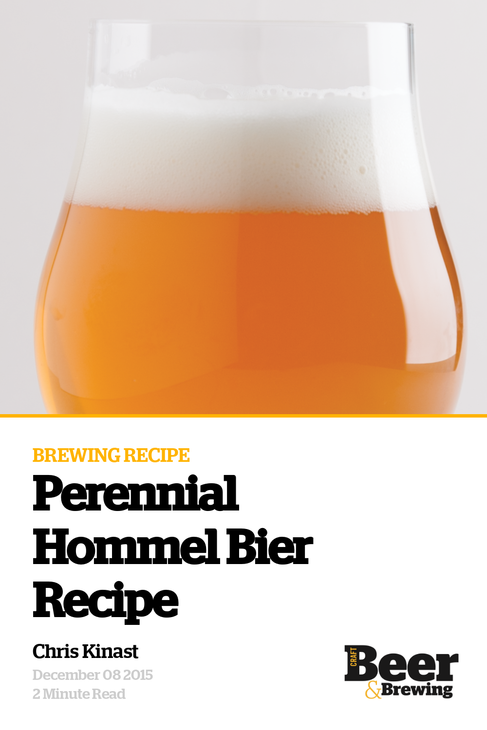 Perennial Hommel Bier Recipe | Craft Beer & Brewing