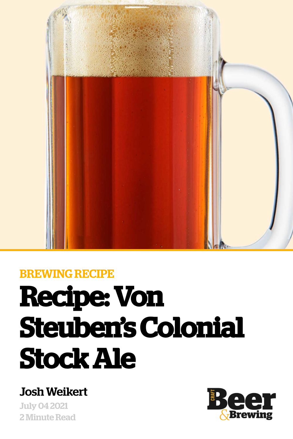 Colonial Small Ale Recipe | Deporecipe.co